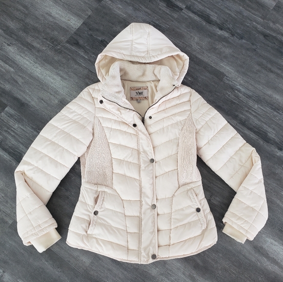 YMI | Jackets & Coats | Beige Detailed Ymi Puffer Jacket | Poshmark